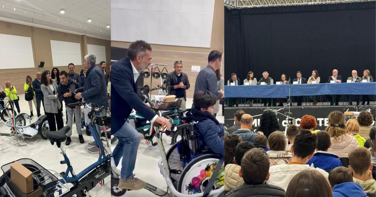 Castelraimondo, grande partecipazione all'inaugurazione delle e-bike ...
